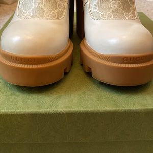 Gucci | Shoes | Gucci Womens Gg Ankle Boot With Buckles 37 | Poshmark